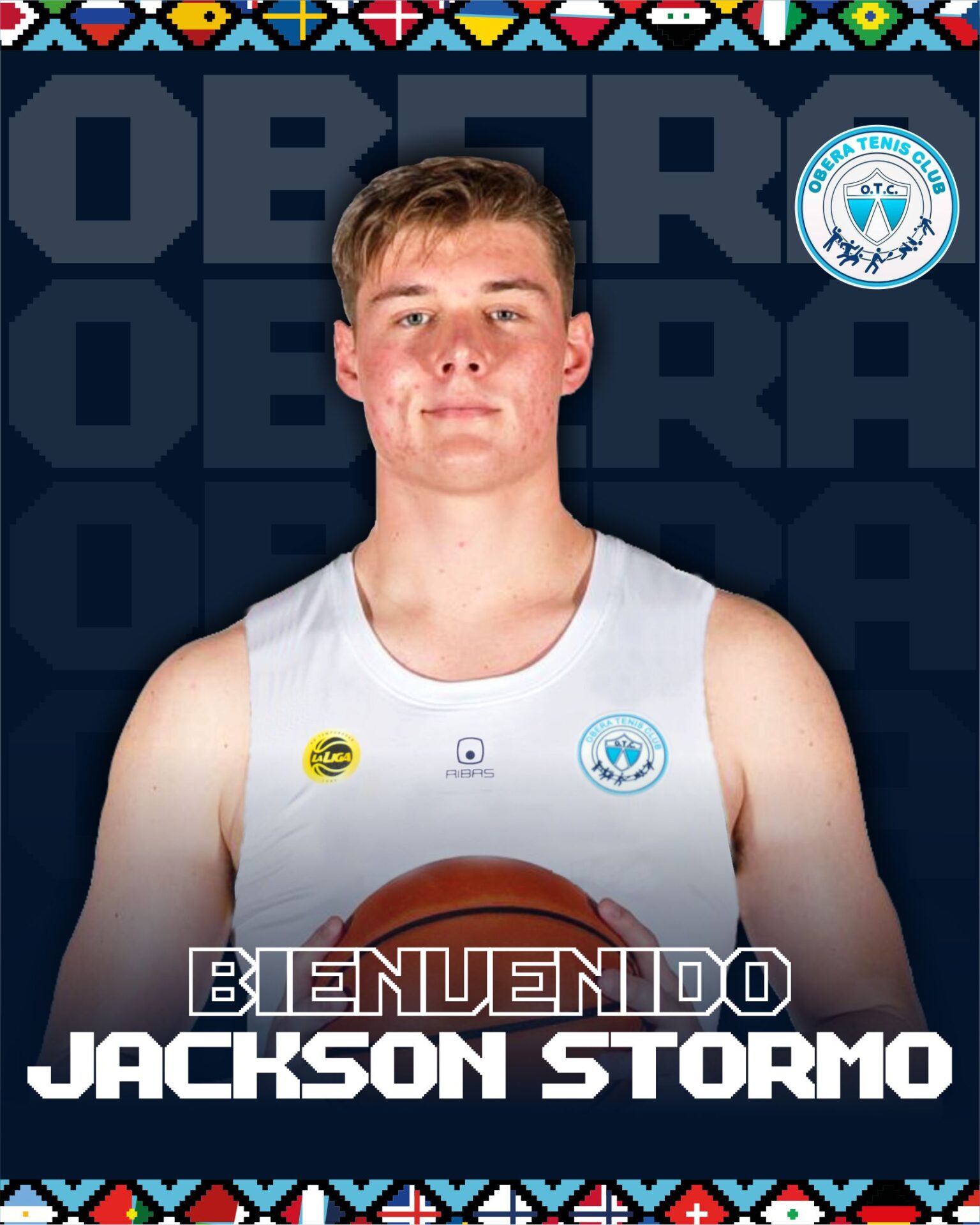 Jackson Stormo se suma al Celeste - Oberá Tenis Club